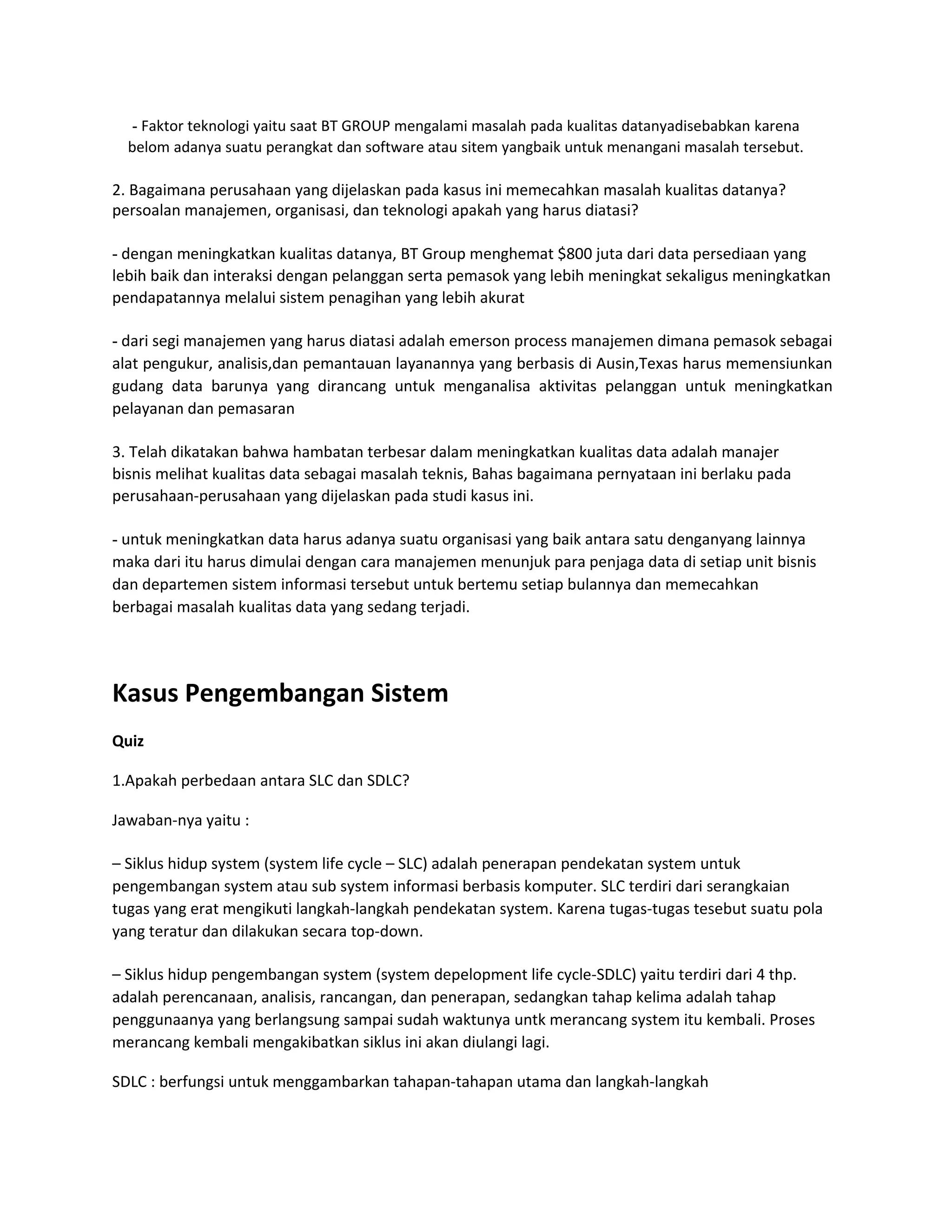 Sistem informasi managemen (before uts) | PDF