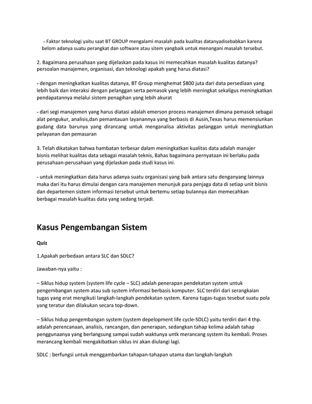 Sistem informasi managemen (before uts) | PDF