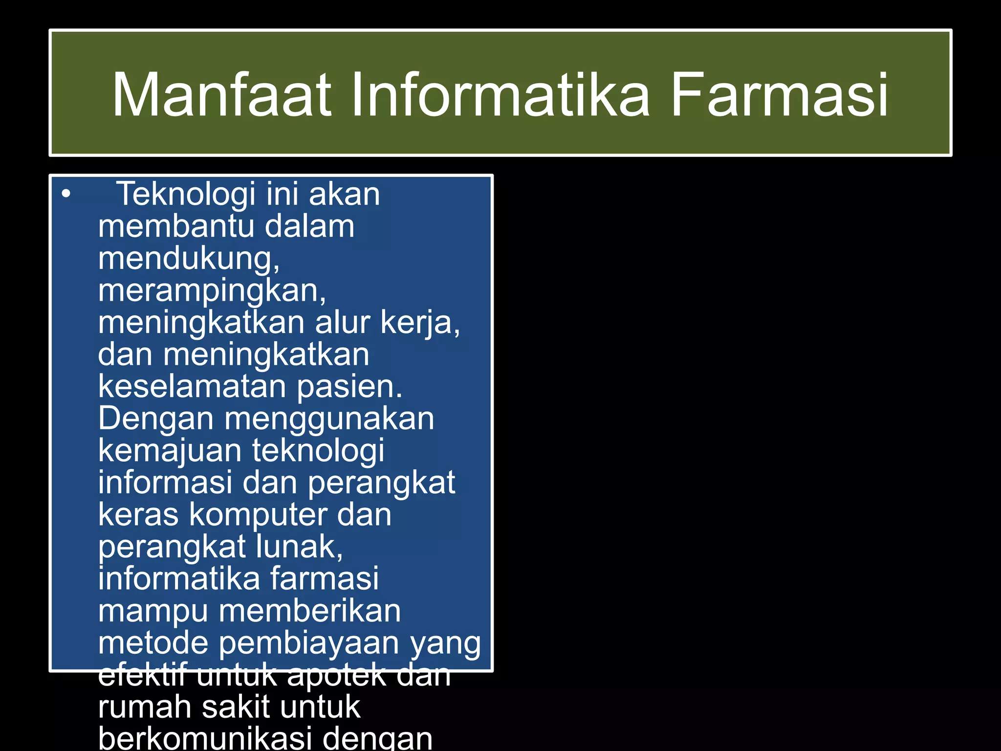 Sistem informasi manajemen apotek | PPTX