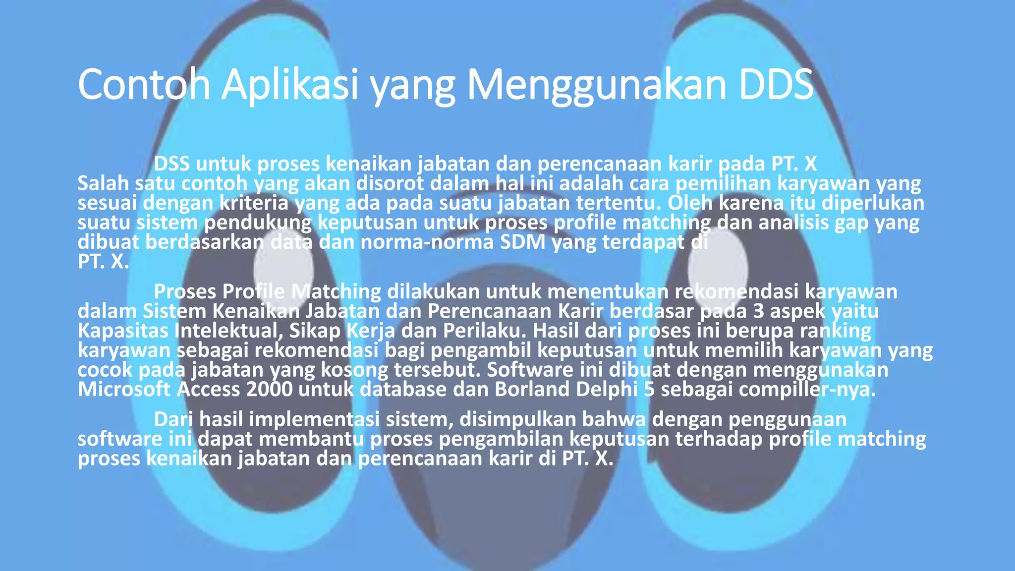 Sistem informasi manajemen decision support system ppt | PPTX