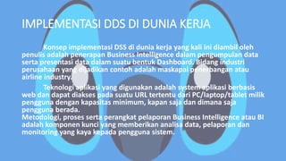 Sistem informasi manajemen decision support system ppt | PPTX