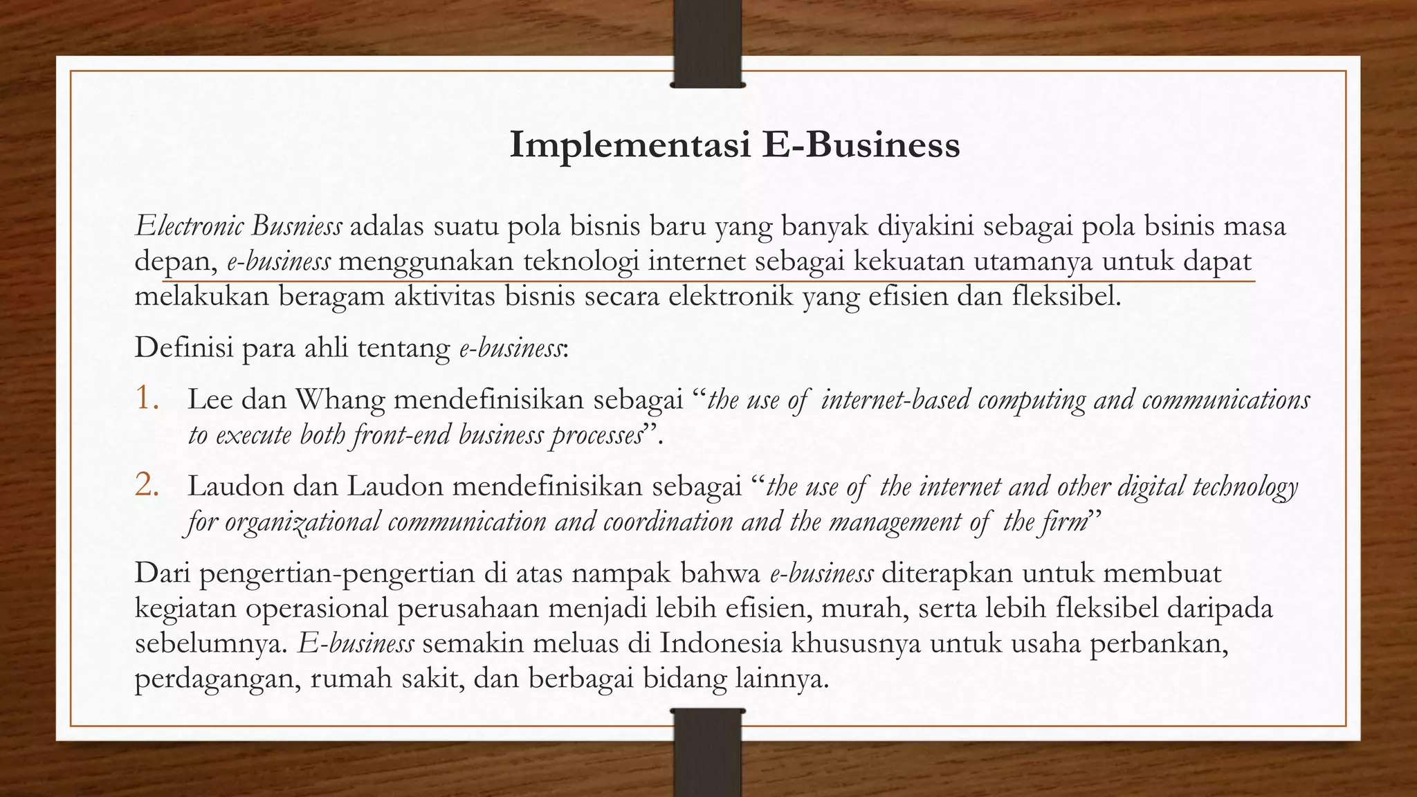 Implementasi Sistem Informasi Manajemen | PPTX
