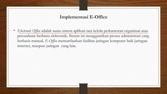 Implementasi Sistem Informasi Manajemen | PPTX