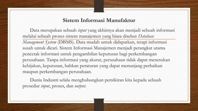 Implementasi Sistem Informasi Manajemen | PPTX