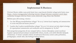 Implementasi Sistem Informasi Manajemen | PPTX