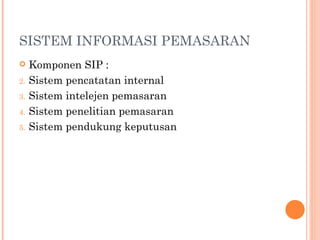 Sistem informasi pemasaran | PPT