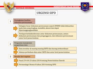 Sistem informasi pembangunan daerah (sipd) tahun 2015 | PPT