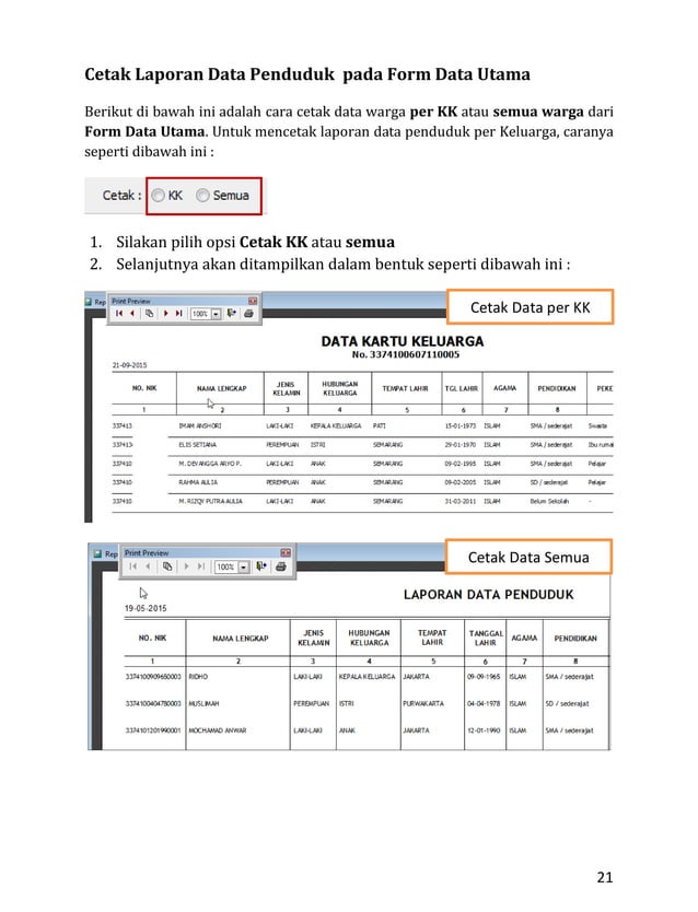 Aplikasi Pengelolaan Data dan Administrasi Warga RT/RW | PDF