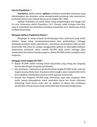 Aplikasi Pengelolaan Data dan Administrasi Warga RT/RW | PDF