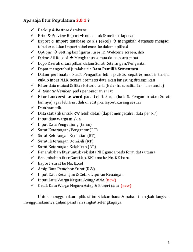 Aplikasi Pengelolaan Data dan Administrasi Warga RT/RW | PDF
