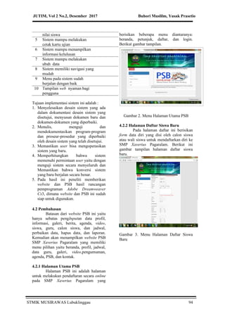 Sistem informasi penerimaan siswa baru smp xaverius pagaralam berbasis website | PDF