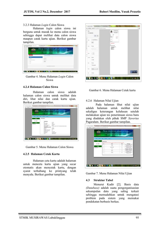Sistem informasi penerimaan siswa baru smp xaverius pagaralam berbasis website | PDF