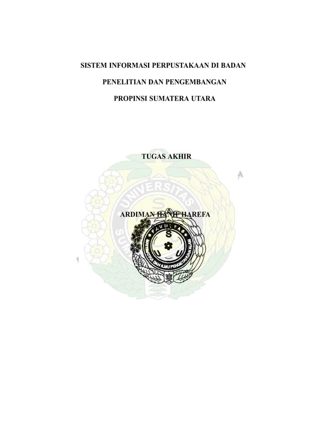 Sistem Informasi Perpustakaan 1 Pdf 
