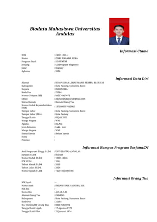 Sistem informasi Registrasi dan Herregistrasi - Universitas Andalas.pdf