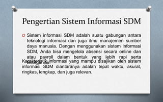 Sistem Informasi SDM - By Siti Sarah S.pptx