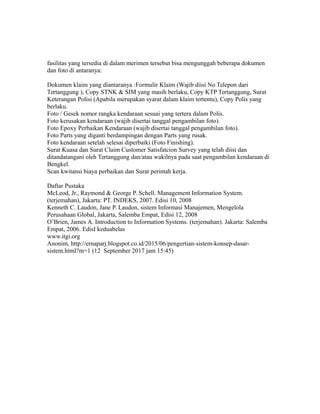 sim. Hapzi Ali, Ricky Setiawan, , 43116110348, Sistem informasi sebagai keunggulan kompetitif ...