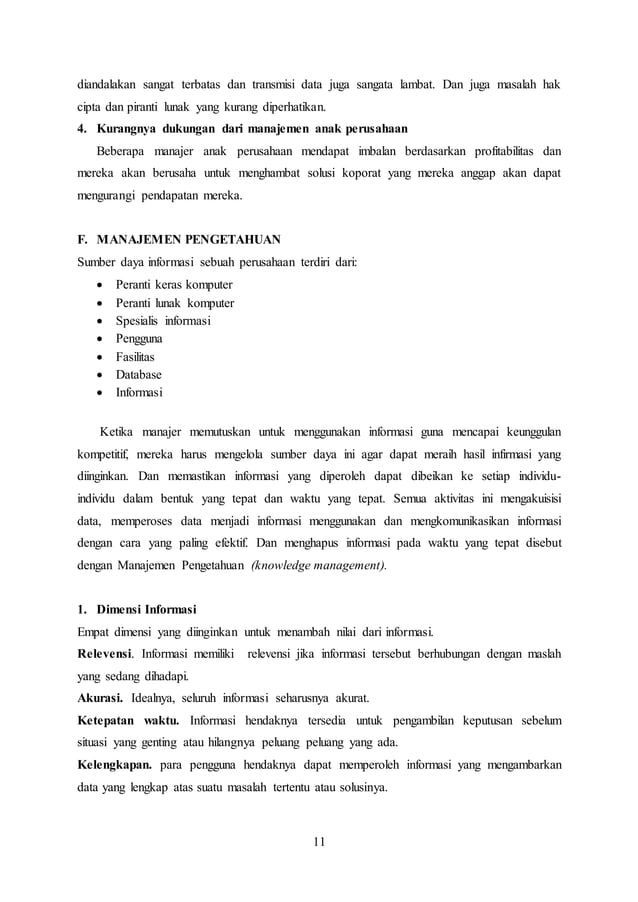 Sistem informasi untuk keunggulan kompetitif | PDF