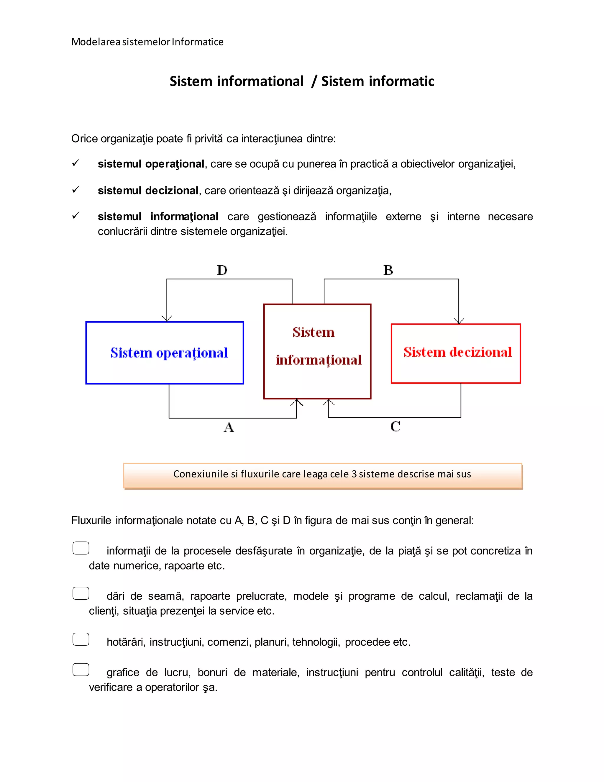 Sistem informational si informatic | DOCX