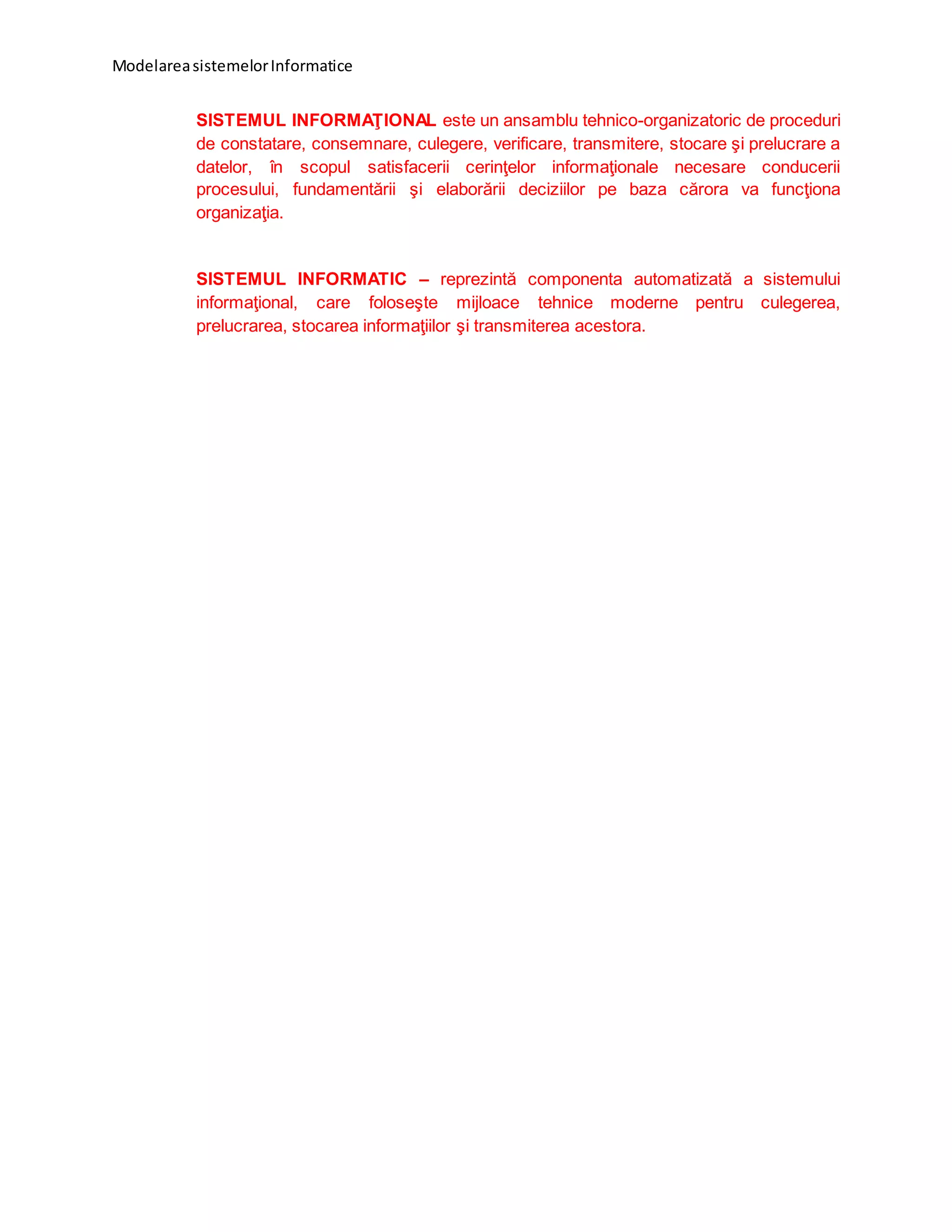 Sistem informational si informatic | DOCX