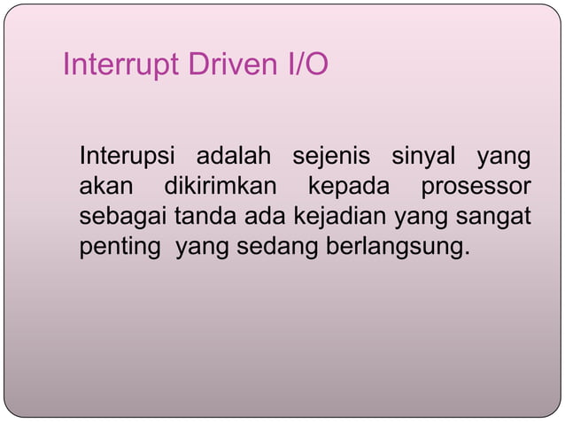 Sistem input dan output komputer | PPTX