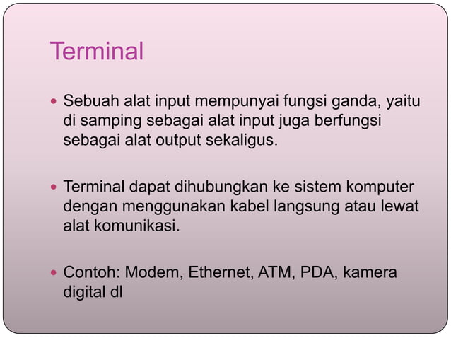 Sistem input dan output komputer | PPTX