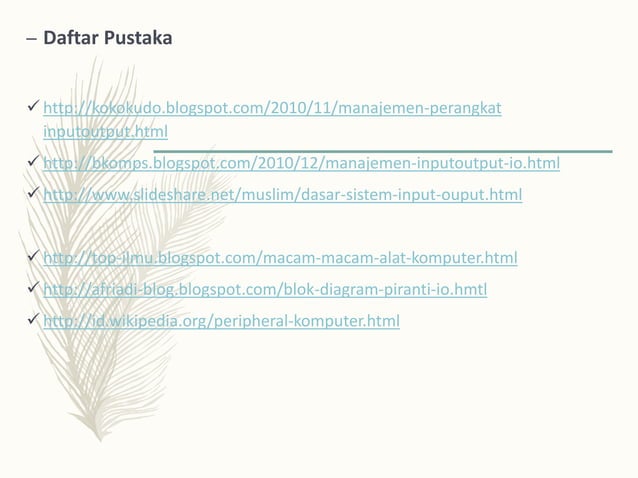 Sistem input output | PPTX