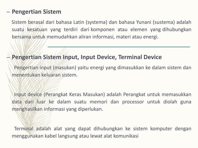 Sistem input output | PPTX