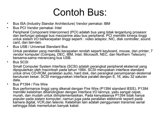 Sistem interkoneksi dan bus | PPT