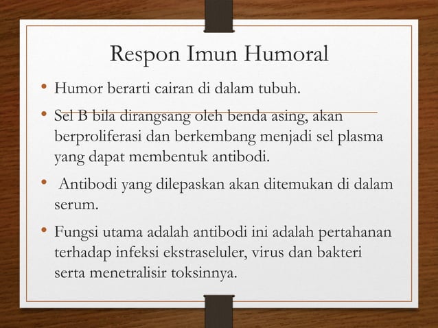 Sistem Kekebalan pada Tubuh Manusia , imunologi | PPT