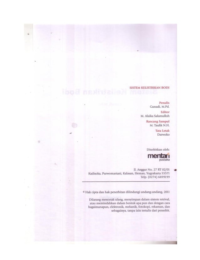 Sistem kelistrikan bodi | PDF