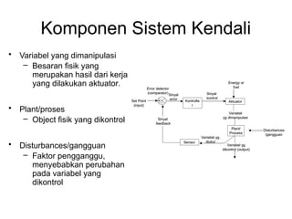 Sistem Kendali, open loop, close loop, kontrol | PPTX