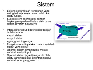 Sistem Kendali, open loop, close loop, kontrol | PPTX