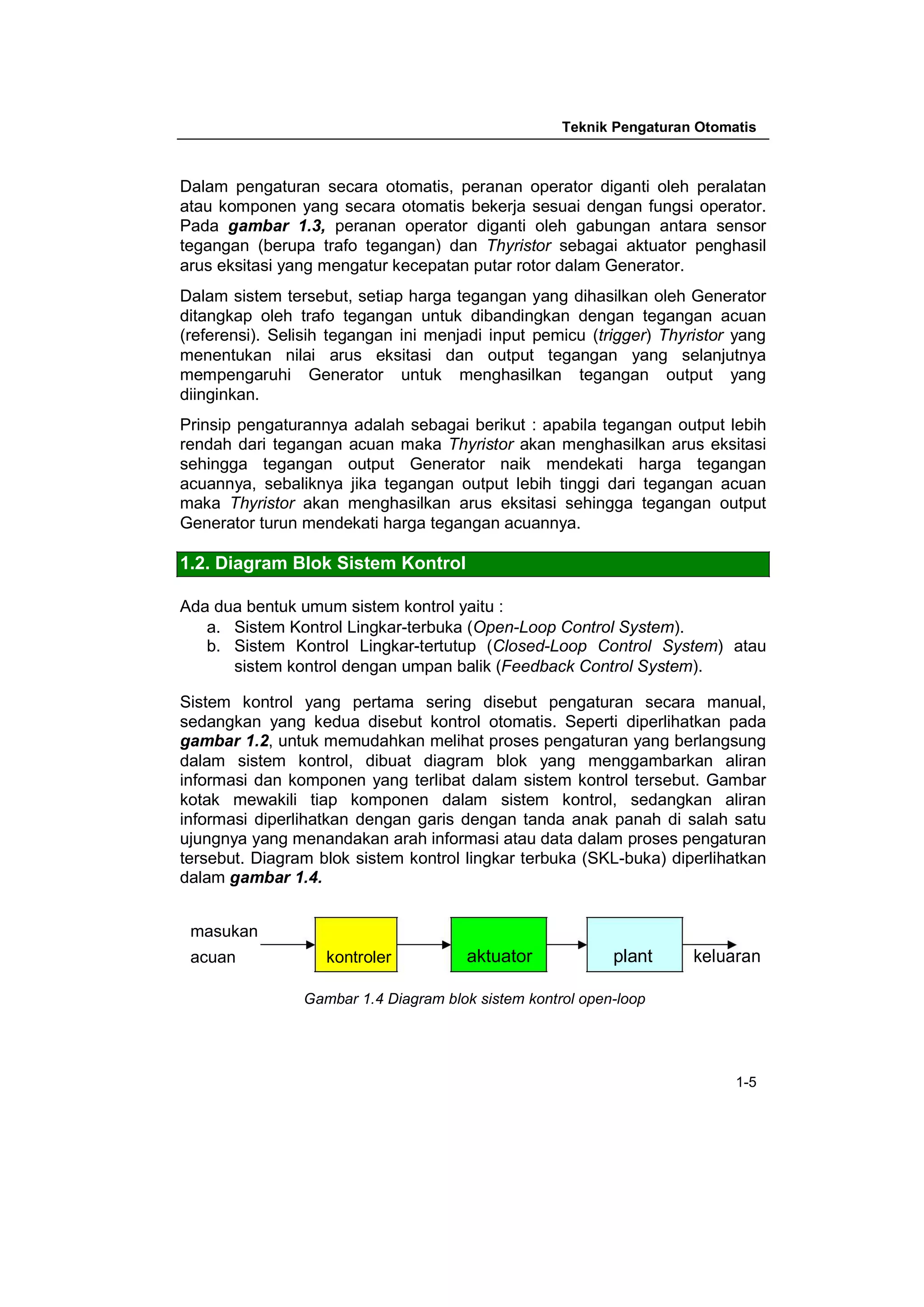 Sistem kendali otomatis | PDF