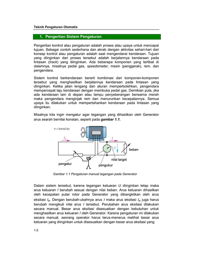 Sistem kendali otomatis | PDF