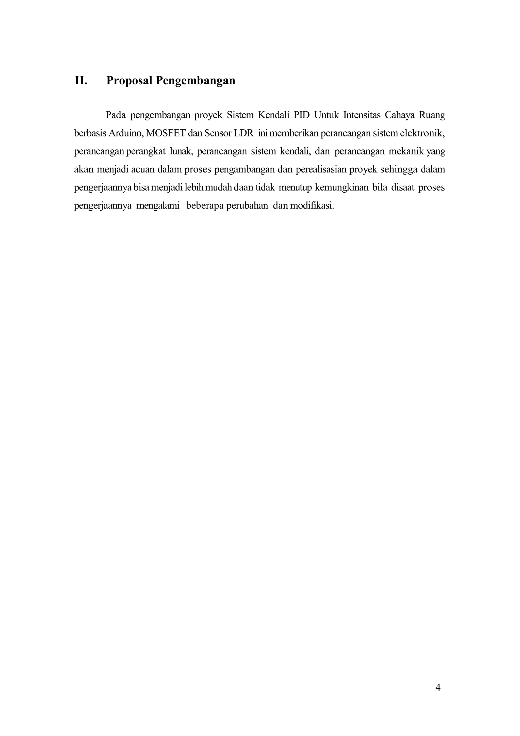 Sistem kendali pid untuk intensitas cahaya ruang berbasis arduino ...