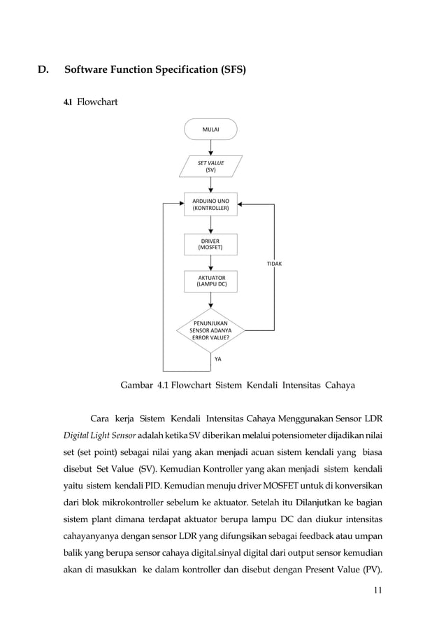 Sistem kendali pid untuk intensitas cahaya ruang berbasis arduino ...