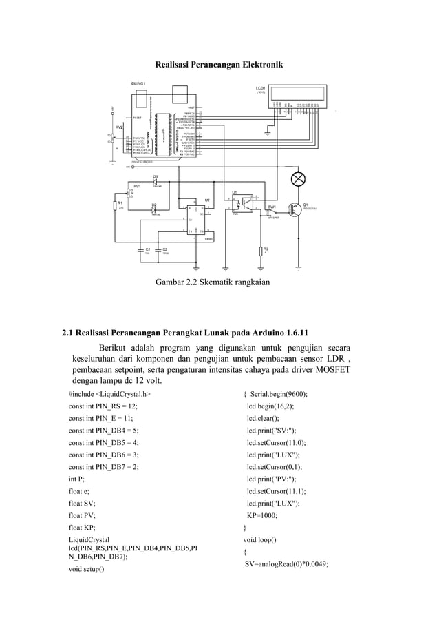 Sistem kendali pid untuk intensitas cahaya ruang berbasis arduino ...