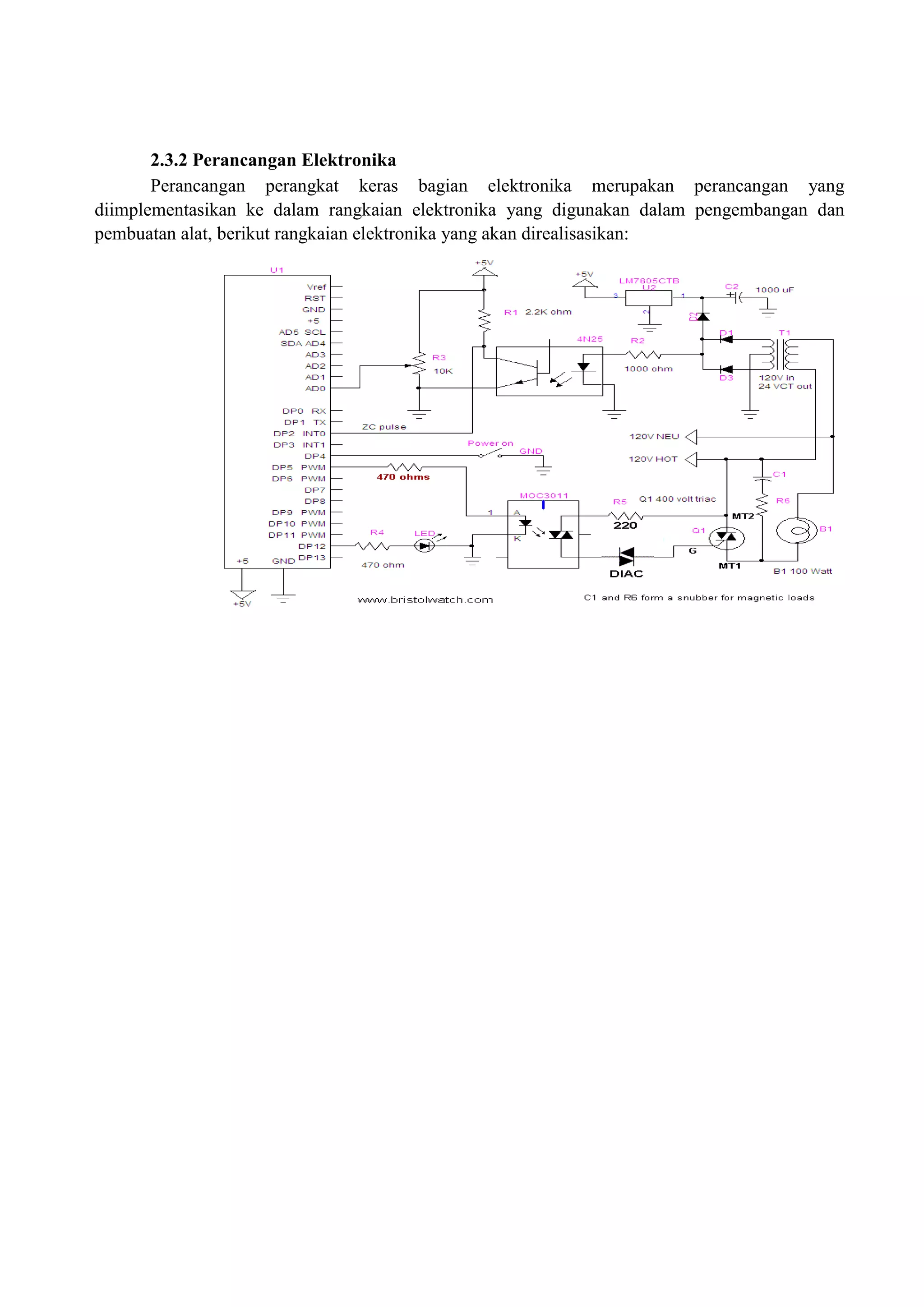 SISTEM KENDALI SUHU RUANGAN BERBASIS ARDUINO, TRIAC, DAN LM35 | PDF