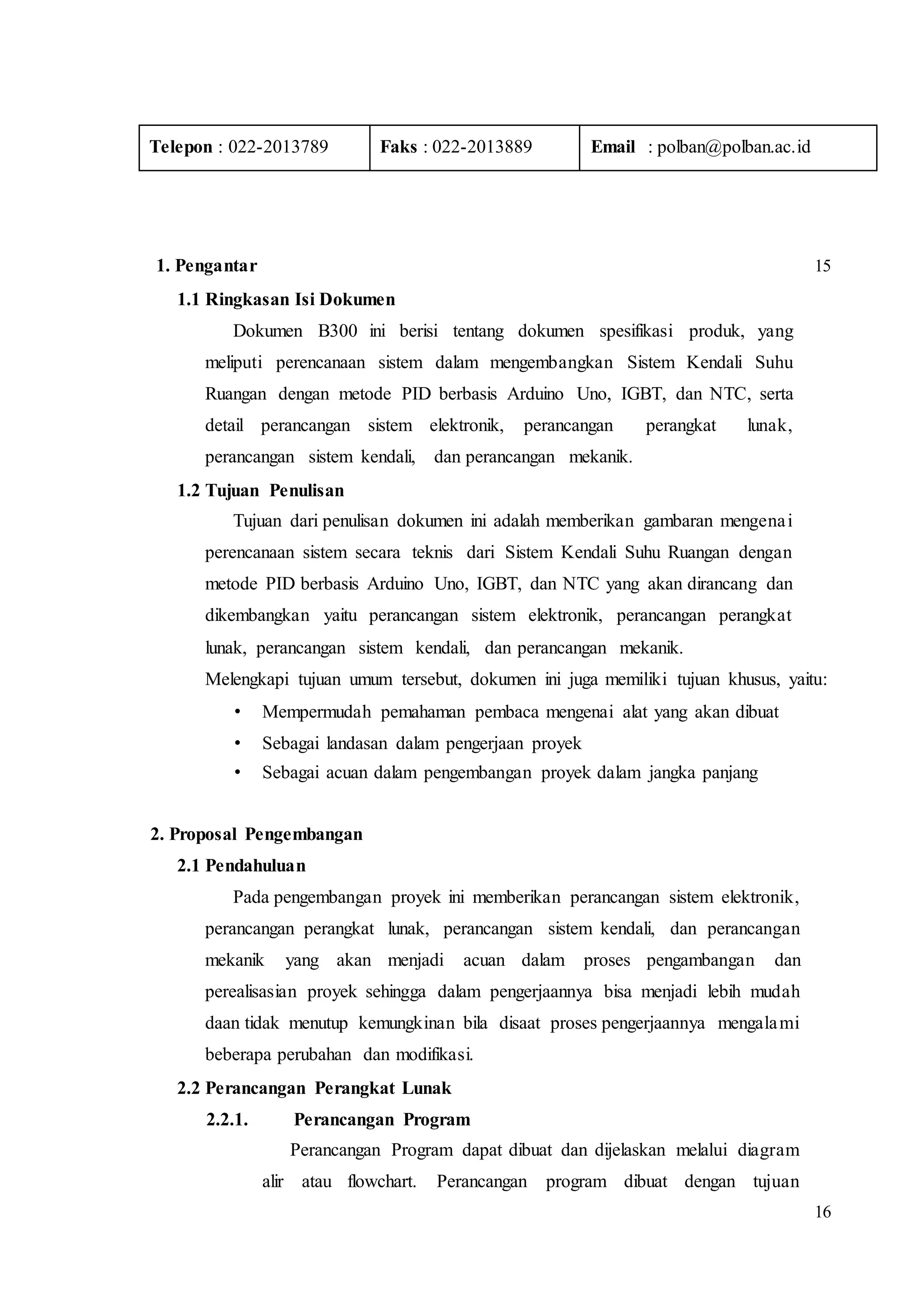 Sistem Kendali Suhu Ruangan Dengan Metode Pid Berbasis Arduino Uno Igbt Dan Ntc Pdf