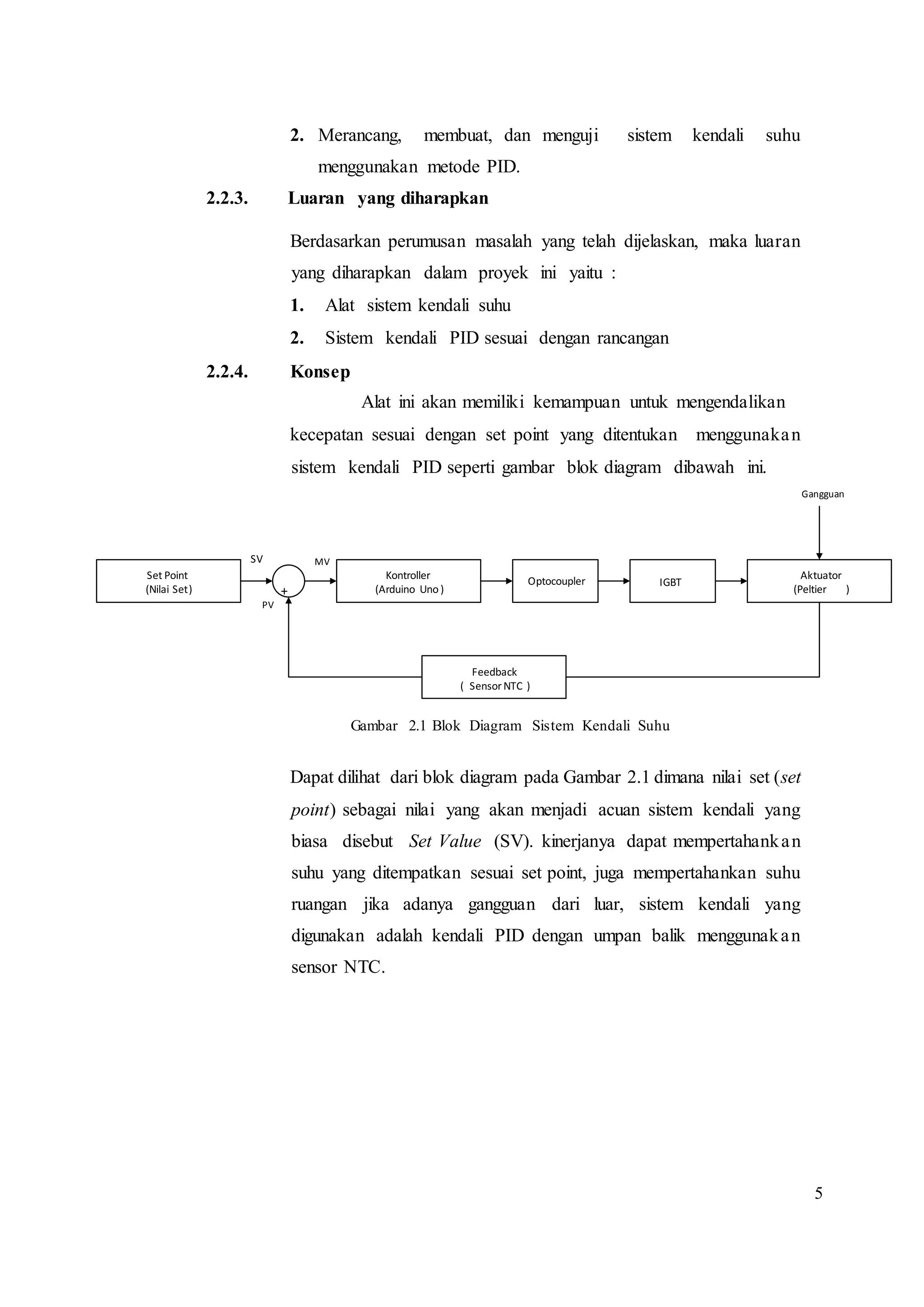 Sistem Kendali Suhu Ruangan Dengan Metode Pid Berbasis Arduino Uno Igbt Dan Ntc Pdf