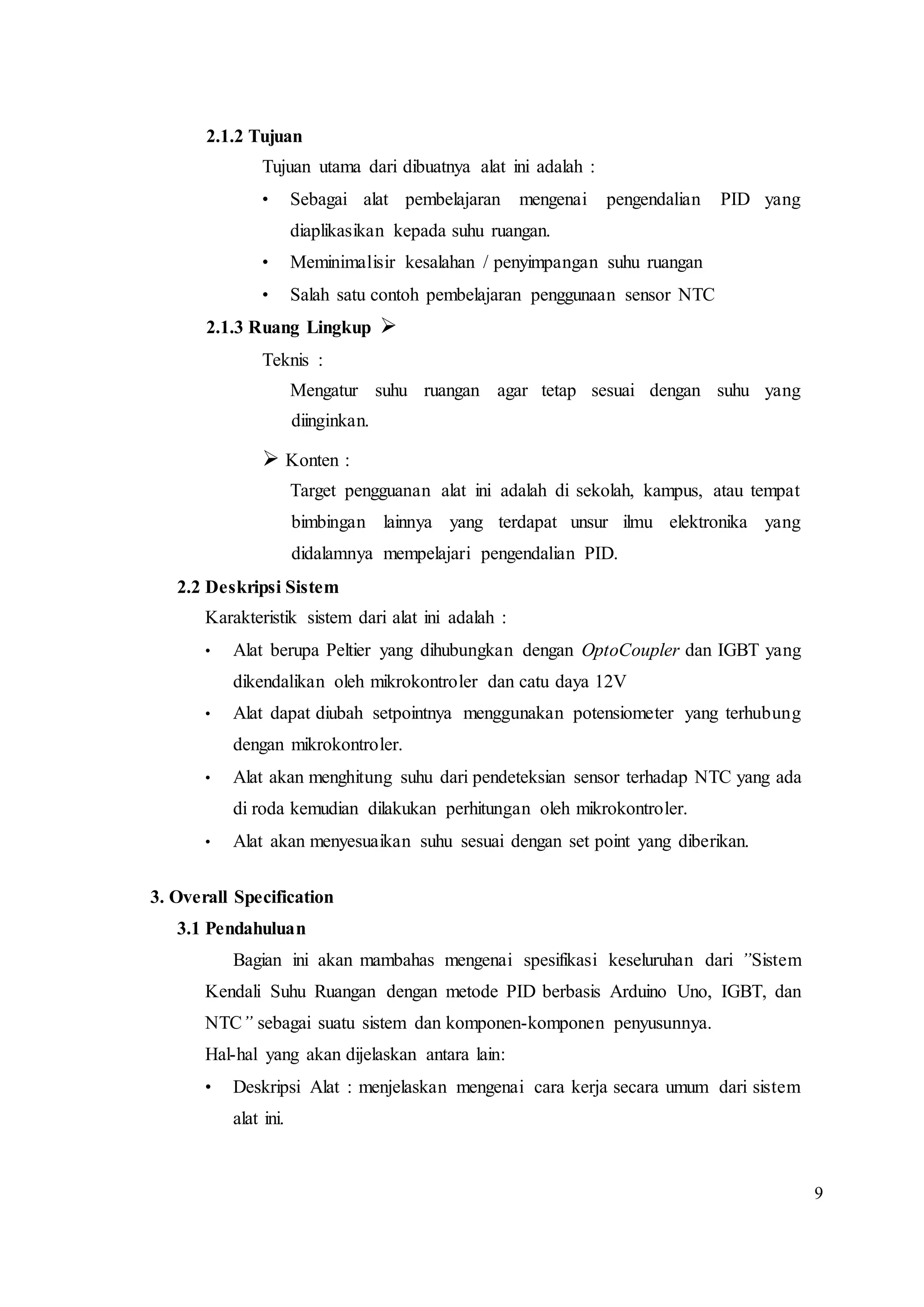 Sistem kendali suhu ruangan dengan metode pid berbasis arduino uno ...
