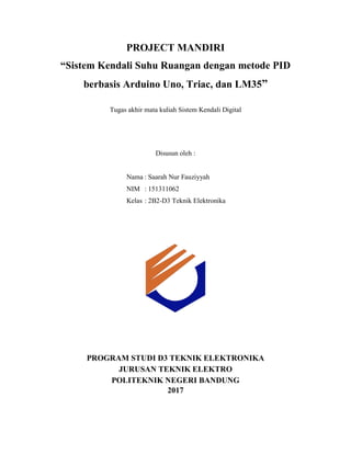 Sistem Kendali Suhu Dengan PID Berbasis ARDUINO, MOSFET Dan, 58% OFF