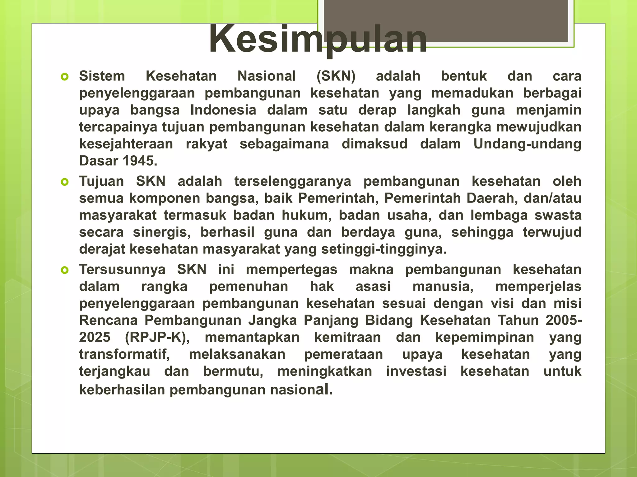 SISTEM KESEHATAN (SIX BUILDING BLOCK WHO) Kelompok 4.pptx