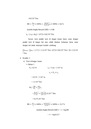 Sistem kesetimbangan gaya | DOCX