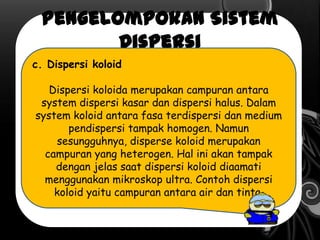 Sistem koloid | PPTX