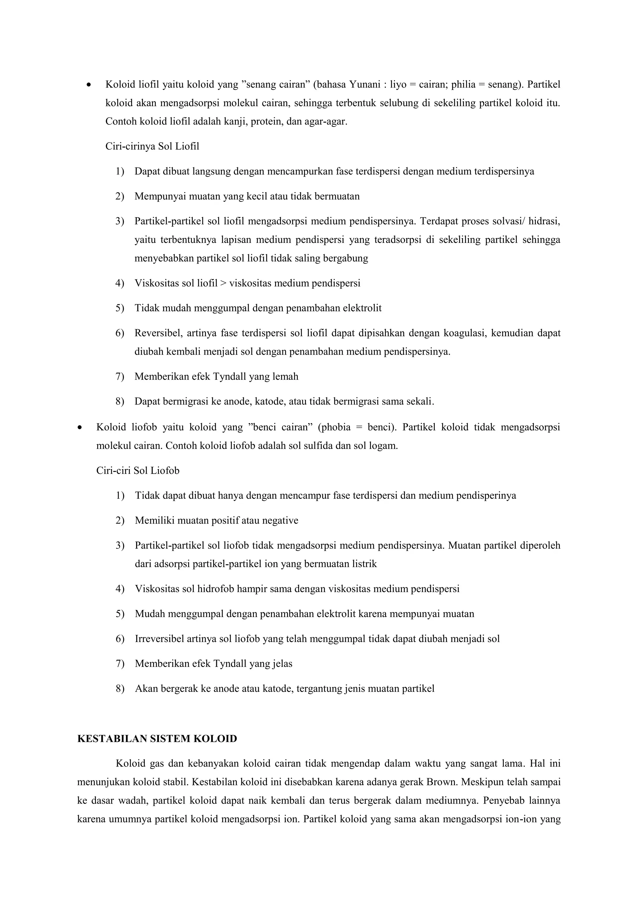 Sistem koloid | DOCX