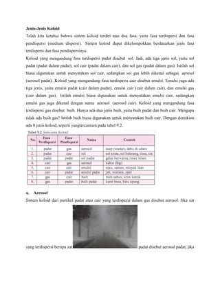 Sistem koloid (2) | PDF