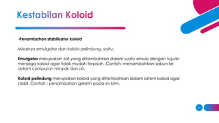 Sistem koloid kimia kelas xi | PDF