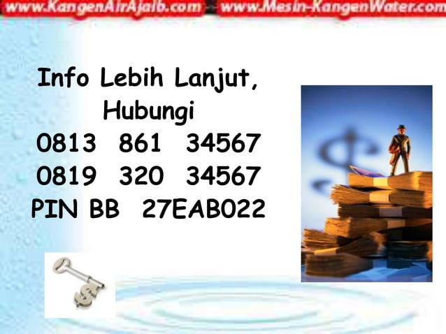 Sistem komisi Mesin Kangen Water | PPSX