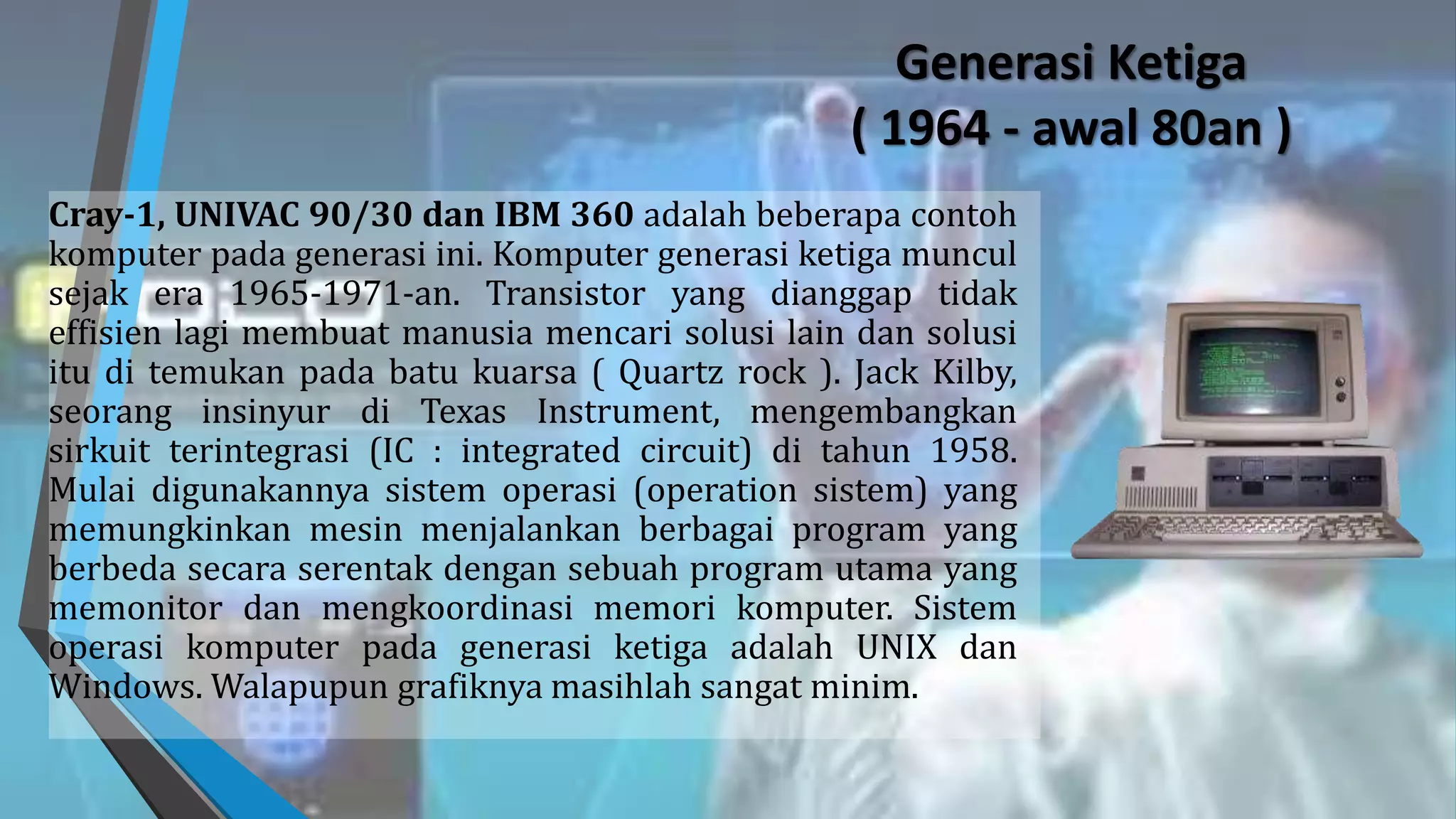 Perkembangan Komputer Dari Generasi Ke Generasi | PPTX
